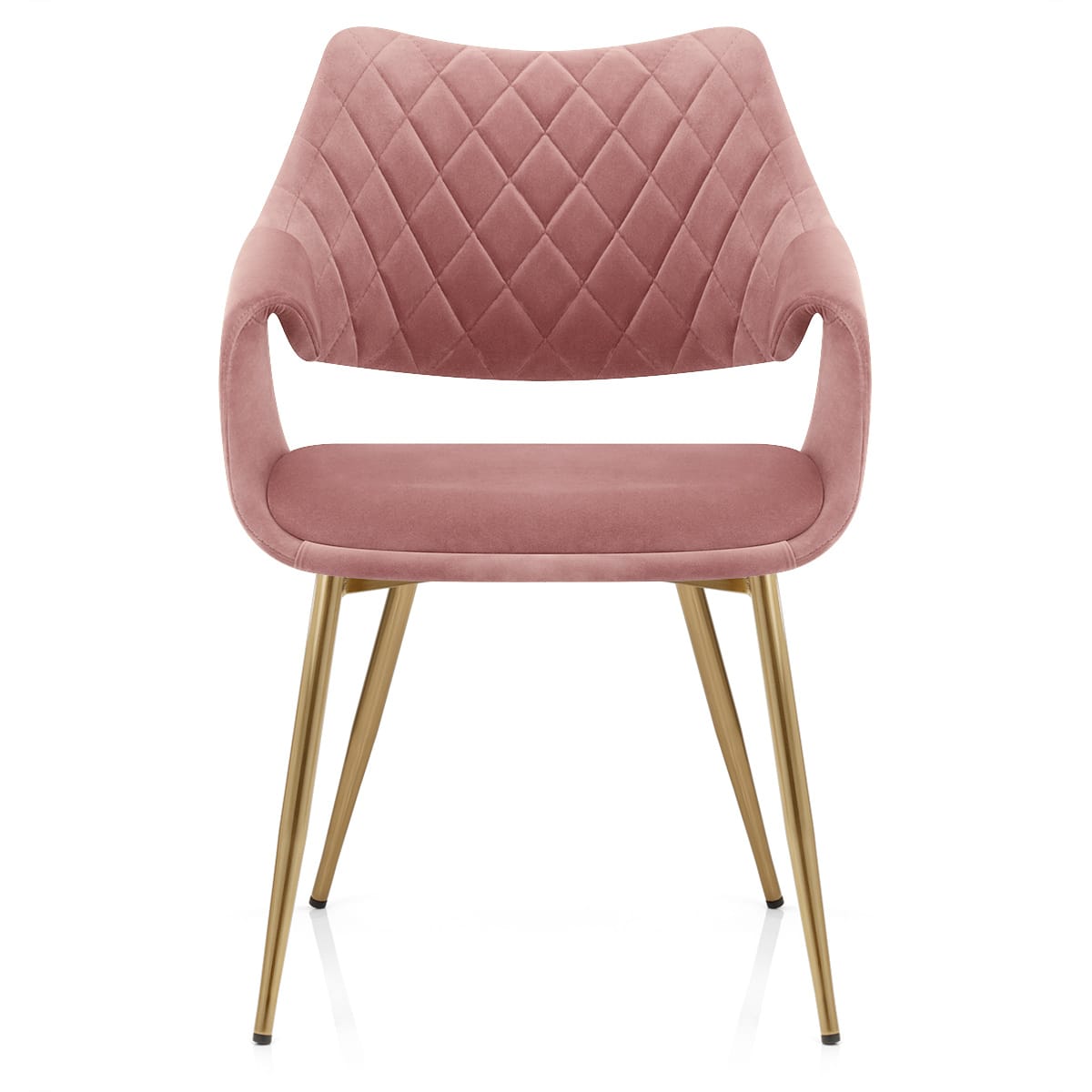 Fairfield Gold Chair Pink Velvet