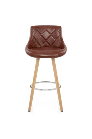 Fuse Wooden Stool Antique Brown - Atlantic Shopping