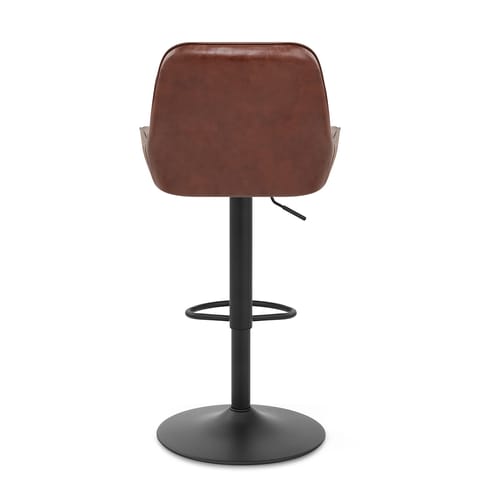 Mustang Gas Lift Bar Stool Antique Brown - Atlantic Shopping