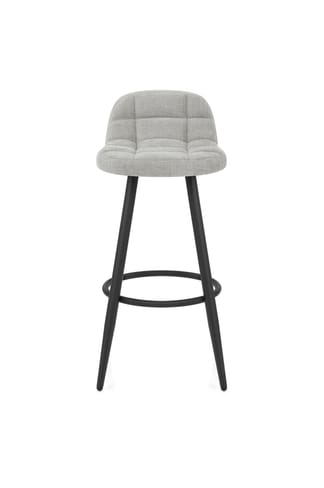Solo Bar Stool Light Grey Fabric - Atlantic Shopping