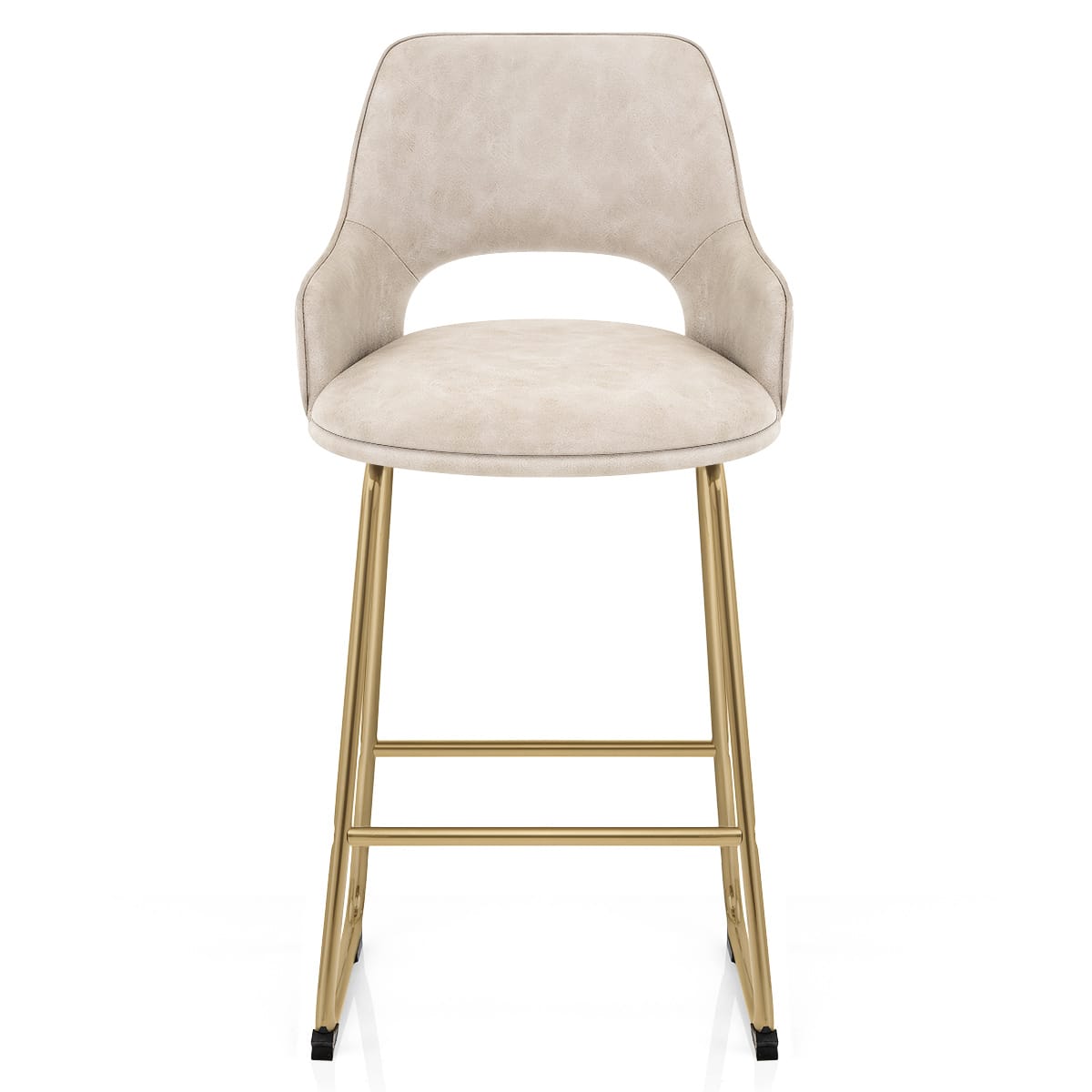 Louisa Gold Bar Stool Cream Atlantic Shopping