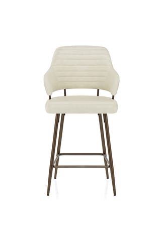 Hampton Bar Stool Bronze & Cream - Atlantic Shopping