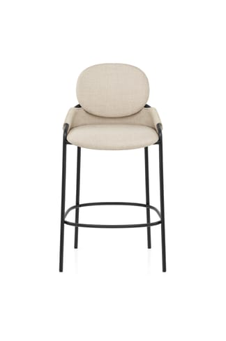 Levante Bar Stool Beige Fabric - Atlantic Shopping