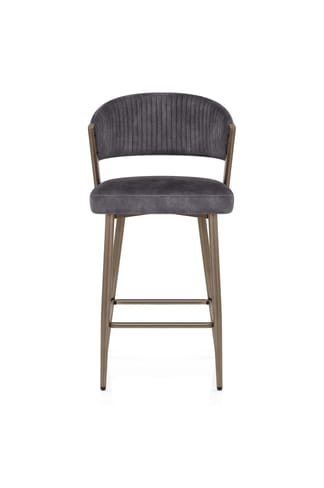 Lusso Bar Stool Black Velvet - Atlantic Shopping