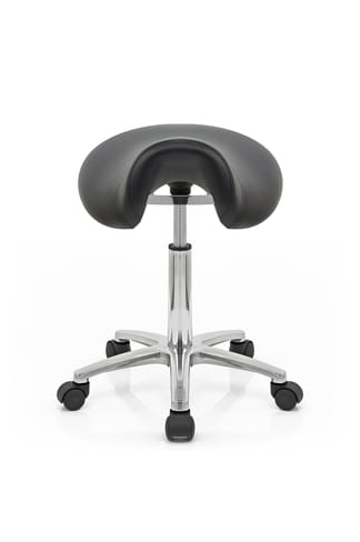 Deluxe Saddle Stool Black - Atlantic Shopping