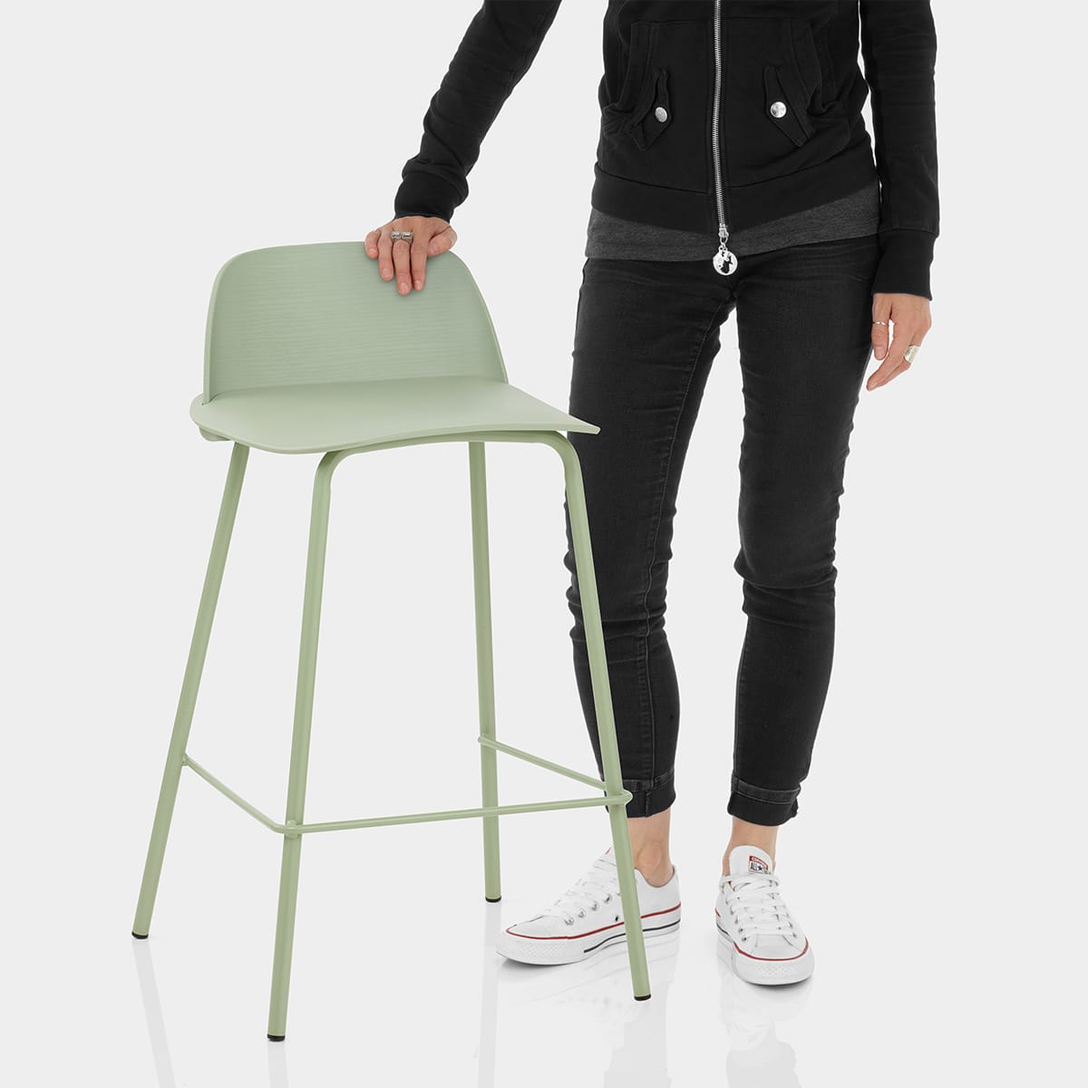 Pixel Bar Stool Green - Atlantic Shopping